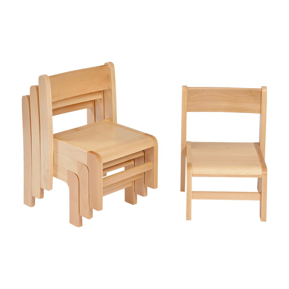 FE051678 - Millhouse Beech Stacking Chairs Pk 4 | GLS Educational Supplies